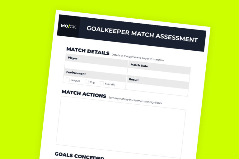 Match Assessment Sheet - MO Goalkeeping