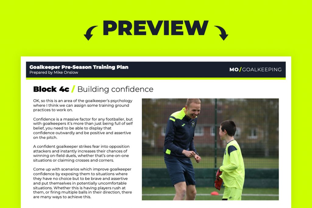 Goalkeeper Pre-Season Training Plan Second Edition - MO Goalkeeping